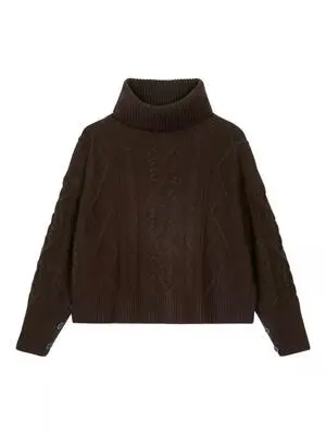 Eric Bompard Cable-knit Turtleneck Sweater