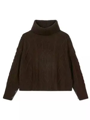 Eric Bompard Cable-knit Turtleneck Sweater
