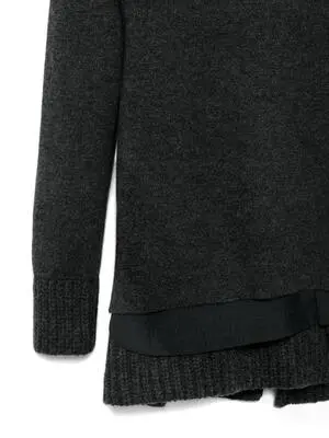 Sacai Layered Classic-collar Mini Dress