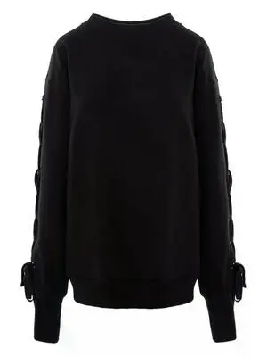 HAMZA Eyelet Tie Sweatshirt