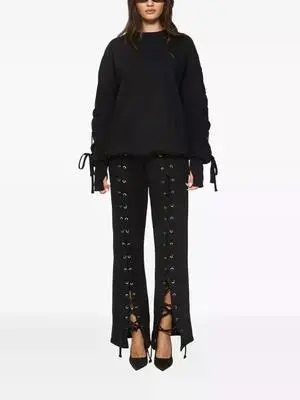 HAMZA Eyelet Tie Sweatshirt