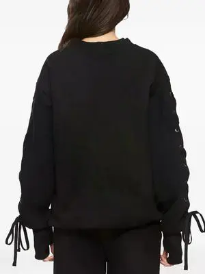 HAMZA Eyelet Tie Sweatshirt