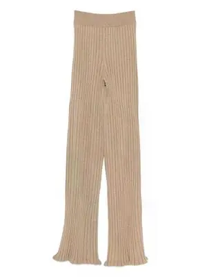 LISA YANG Ribbed Flared Trousers