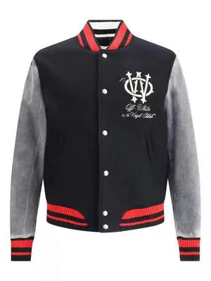 Off-White Varsity Buttoned Jacket - Black