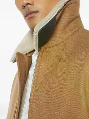 Maison Kitsuné Shearling-collar Pocket Jacket