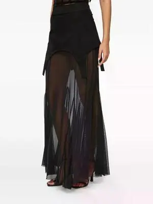 HAMZA Tulle Maxi Skirt