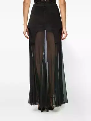 HAMZA Tulle Maxi Skirt