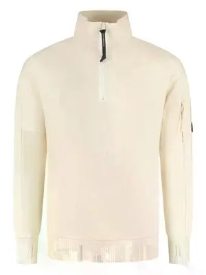 C.P. COMPANY Zip-up High-neck Sweatshirt - Neutrals