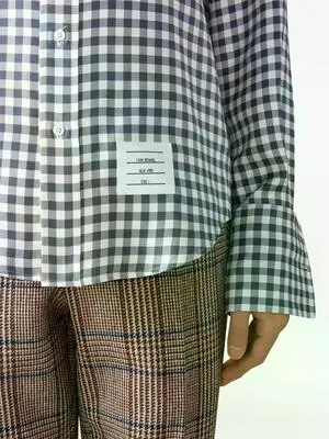 Thom Browne Gingham-check Silk Shirt