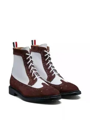 Thom Browne Longwing Suede Ankle Boots