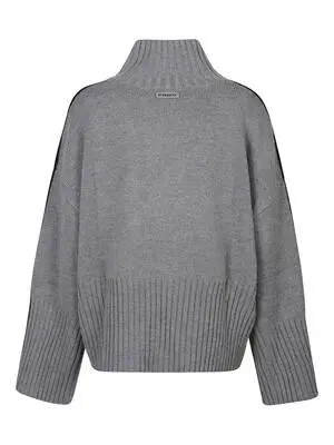 Pinko Side-stripe Sweater - Grey