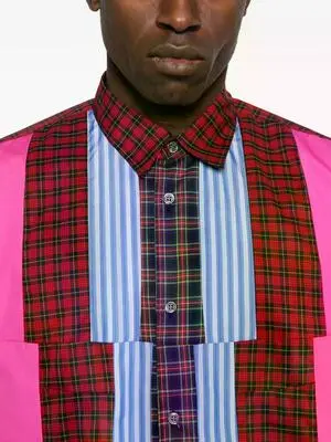 Comme Des Garçons Patchwork Plaid Shirt
