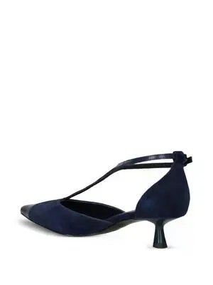 BIBI LOU 40mm Canna T-strap Pointed Pumps - Blue