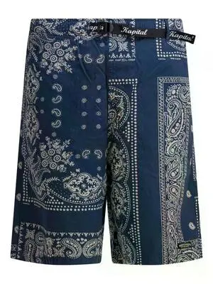 Kapital Bandana Print Shorts - Blue