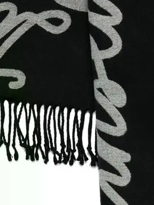 TWINSET Fringed Scarf - Black