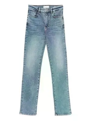FRAME Faded-effect Straight-leg Jeans