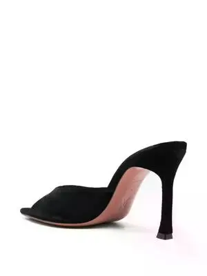 Amina Muaddi 95mm Alexa Heeled Mules - Black