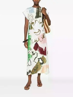 Paul Smith Abstract-print Midi Dress