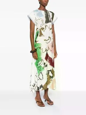 Paul Smith Abstract-print Midi Dress