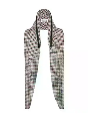 MAISON MARGIELA Zipped Checked Scarf