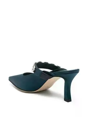 Manolo Blahnik 70mm Tamolmu Crystal-embellished Satin Pumps