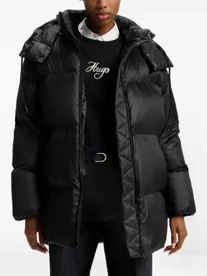 Hugo Hooded Belted Coat