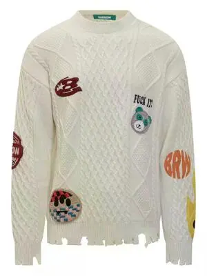 BARROW Appliqué Distressed Jumper