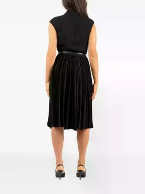 Max Mara Pleated Belted Dress