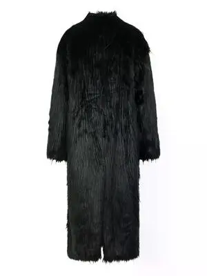STAND STUDIO Carolina Faux Fur Coat - Black