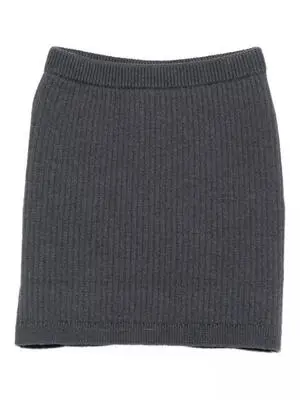 JW Anderson Logo-plaque Cable-knit Mini Skirt