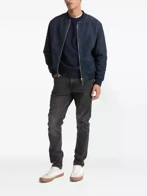 YVES SALOMON Suede Bomber Jacket