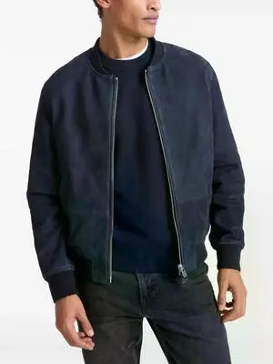 YVES SALOMON Suede Bomber Jacket