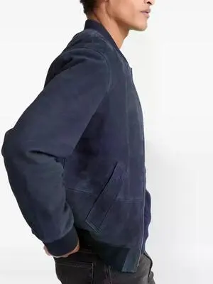 YVES SALOMON Suede Bomber Jacket