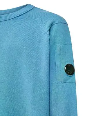 C.P. COMPANY Lens-pocket Crew-neck Sweater - Blue