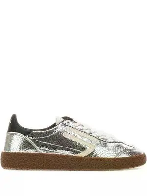 Puraai Silver Tone Sneakers For Women