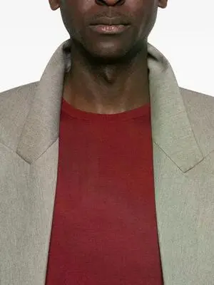 John Smedley Crew Neck Merino Wool Sweater - Red