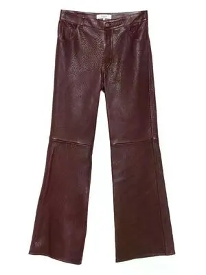 Chloé Leather Trousers - Red
