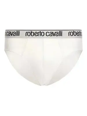 Roberto Cavalli Logo Briefs - White