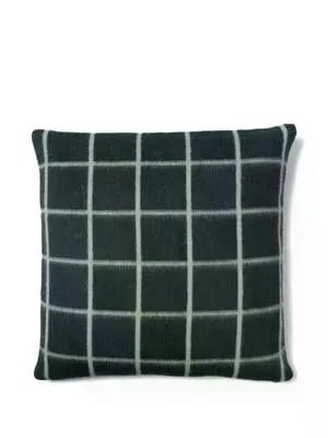 BLACKSAW Grid-pattern Cushion - Green