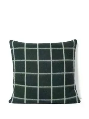 BLACKSAW Grid-pattern Cushion