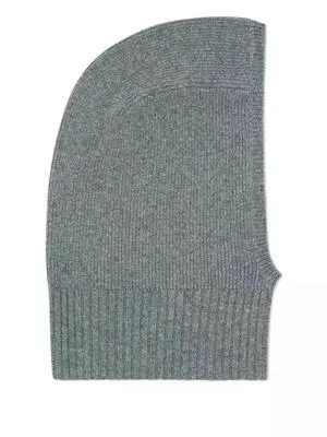 Eric Bompard Ribbed-trim Balaclava - Grey