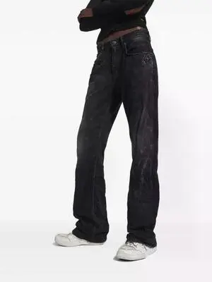 Balenciaga City Buckle Studded Trousers - Black