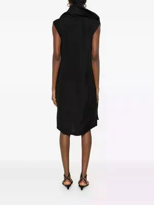 TOTEME Cowl-neck Sleeveless Dress - Black