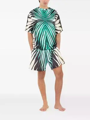 Roberto Cavalli Graphic-print T-shirt - Blue