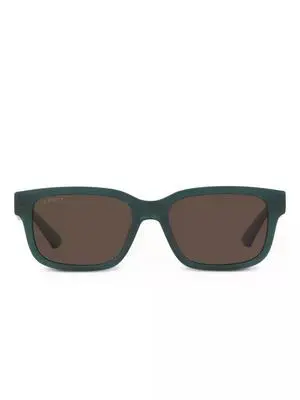 Gucci Rectangle-frame Sunglasses - Blue