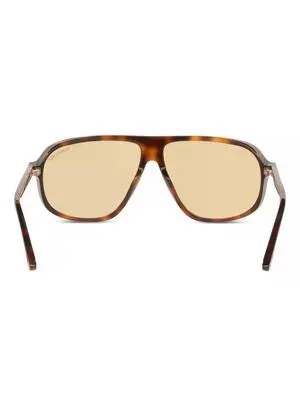 TOM FORD Guillaume Metal-detail Sunglasses - Brown