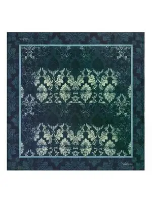 Roberto Cavalli Brocade-print Silk Scarf
