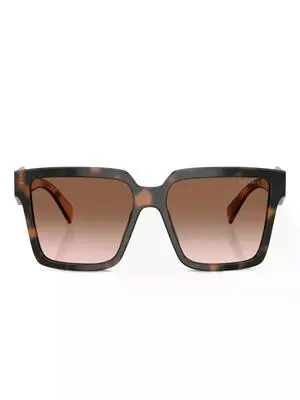 Prada Square Frame Sunglasses - Brown
