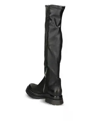 A.S.98 Leather Zip Detail Boots