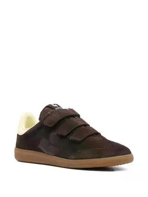 Isabel Marant Étoile Beth Suede Touch-strap Sneakers - Brown